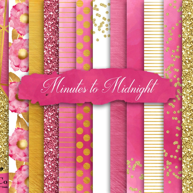 Gold Scrapbook Paper - Etsy