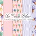 Ice Cream Digital Paper Digital Download Summer Paper Digital Scrapbook ...