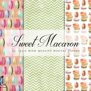 Macaron Pattern - Macaron Paper - Macaron Display - Background Paper ...