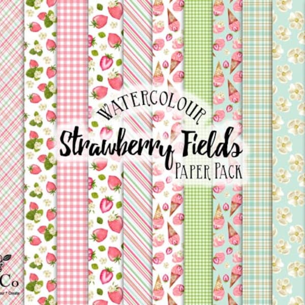 Strawberry Scrapbook - Etsy