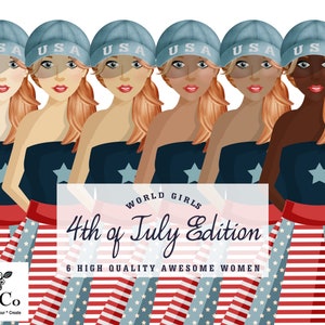 Clip Art for Planner Stickers - Fashion Girl Clip Art - American Girls ...