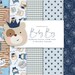 Boy Digital Paper - Bear Background Pattern - Printable Pattern - Plaid ...