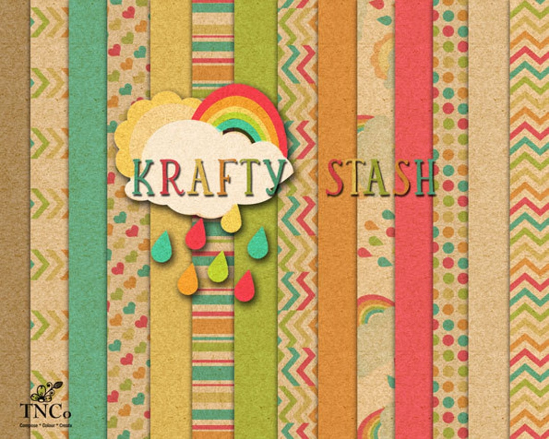 Kraft Paper - Patterned Kraft Paper - Digital Kraft Paper - Brown ...