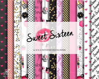 Pink Digital Paper - Etsy