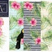 Tropical Print Digital Paper - Stripe Paper - Exotic Patterned ...