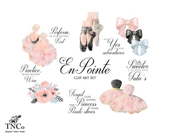 Watercolor Digital Paper Ballerina Clipart Paper | Etsy