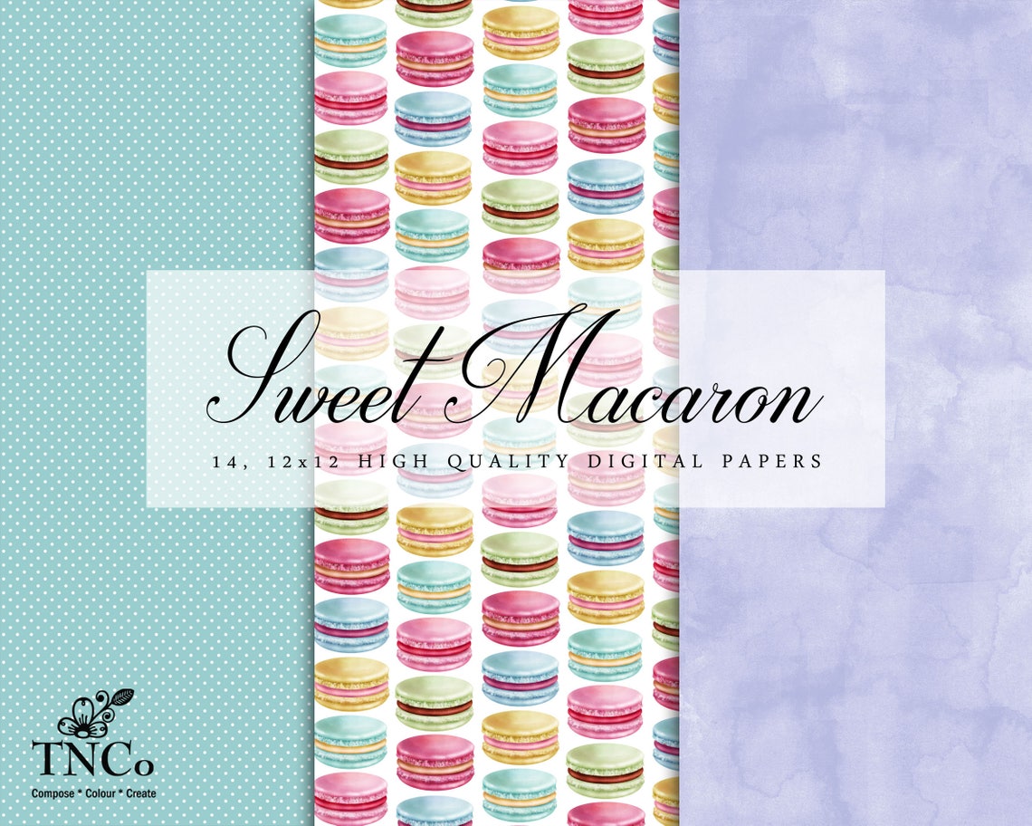 Macaron Pattern - Macaron Paper - Macaron Display - Background Paper ...