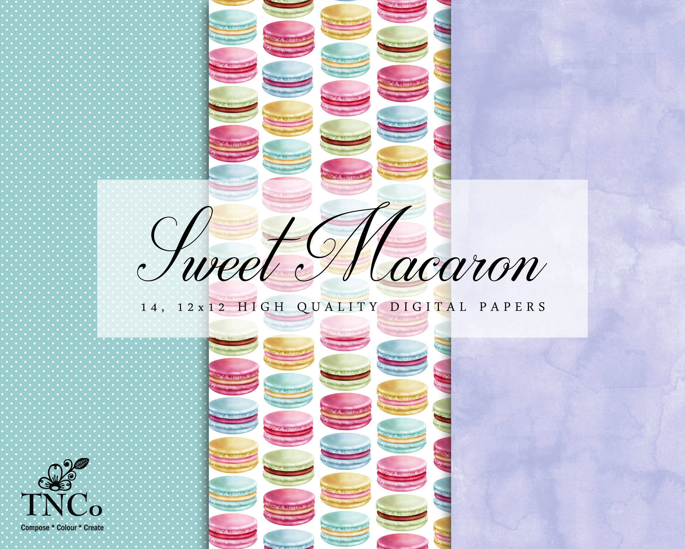 Macaron Pattern - Macaron Paper - Macaron Display - Background Paper ...