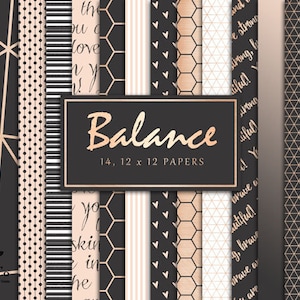 Rose Gold Digital Paper - Modern Digital Paper - Digital Paper ...