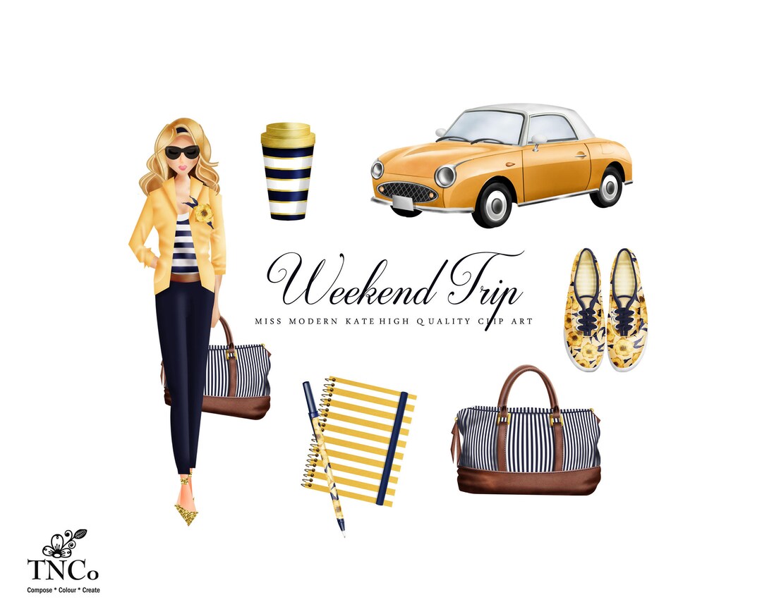 Fashion Illustration - Fashion Girls - Planner Girl - Summer Clipart ...