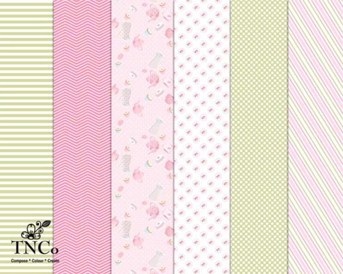 Rose Digital Paper Green Gingham Pattern Digital Paper - Etsy UK