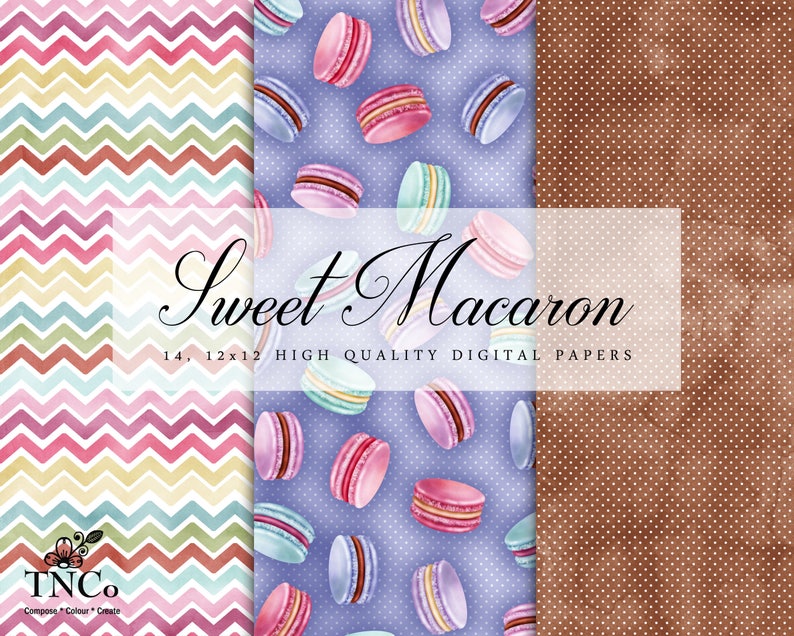Macaron Pattern - Macaron Paper - Macaron Display - Background Paper ...
