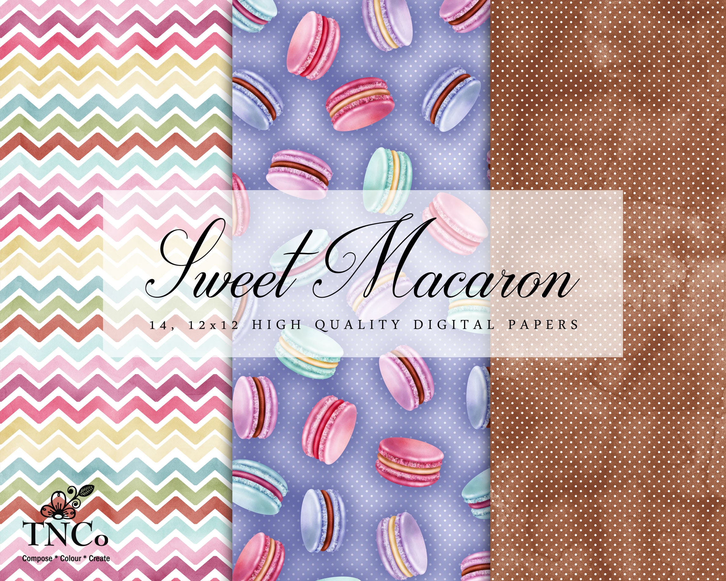 Macaron Pattern - Macaron Paper - Macaron Display - Background Paper ...