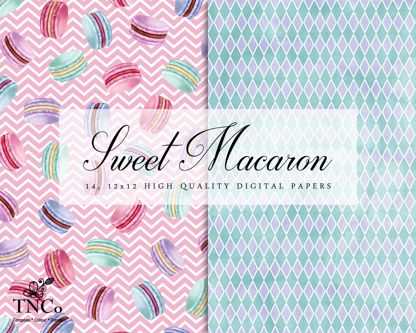 Macaron Pattern - Macaron Paper - Macaron Display - Background Paper ...