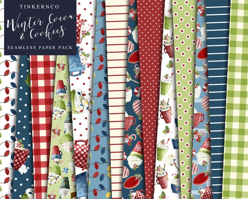 Christmas Digital Paper - Digital Background Christmas - Scrapbook ...