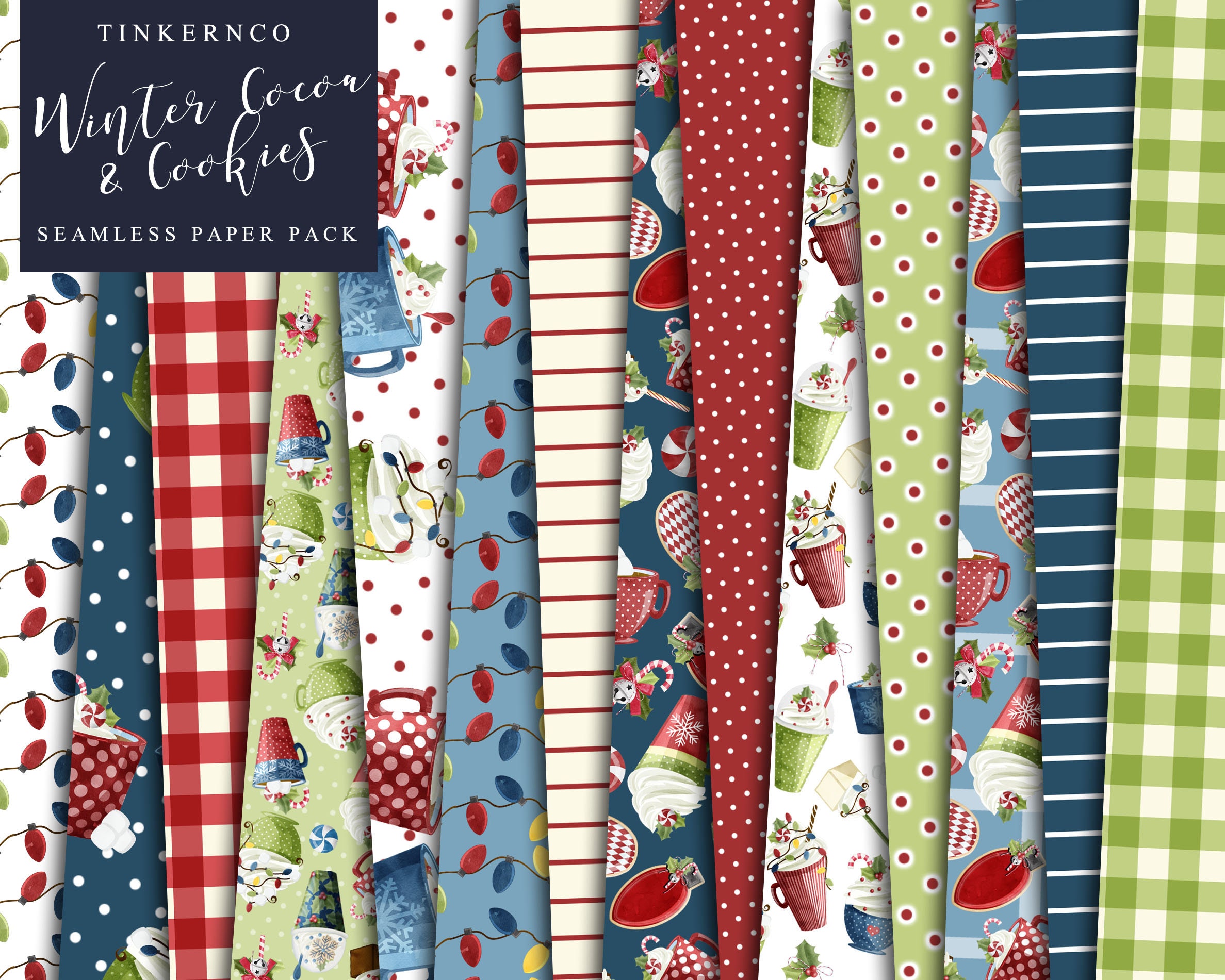 Christmas Digital Paper - Digital Background Christmas - Scrapbook ...