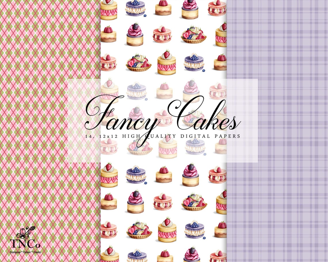 Patterned Paper Digital Scrapbook Paper Commercial Use - Etsy