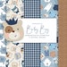 Boy Digital Paper - Bear Background Pattern - Printable Pattern - Plaid ...