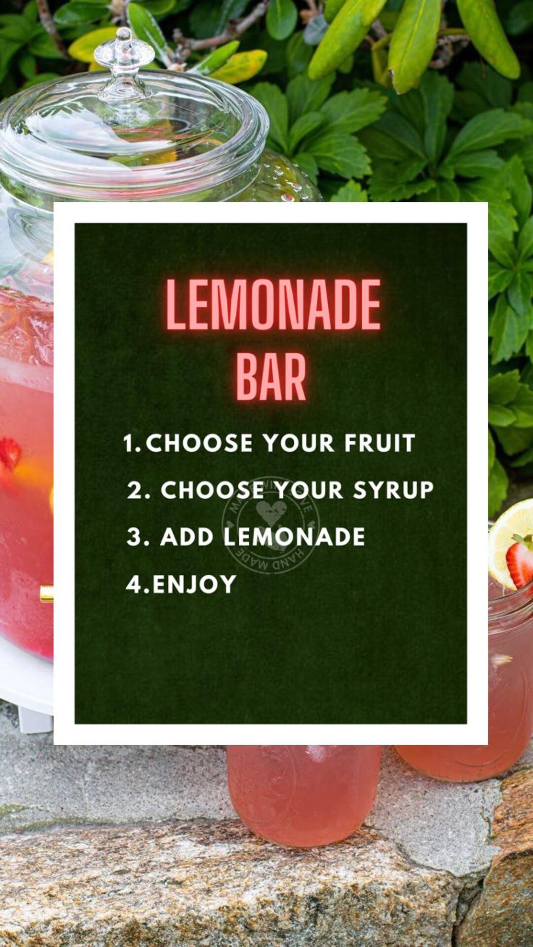 Graduation Party Lemonade Bar Menu| Graduation Party - Etsy