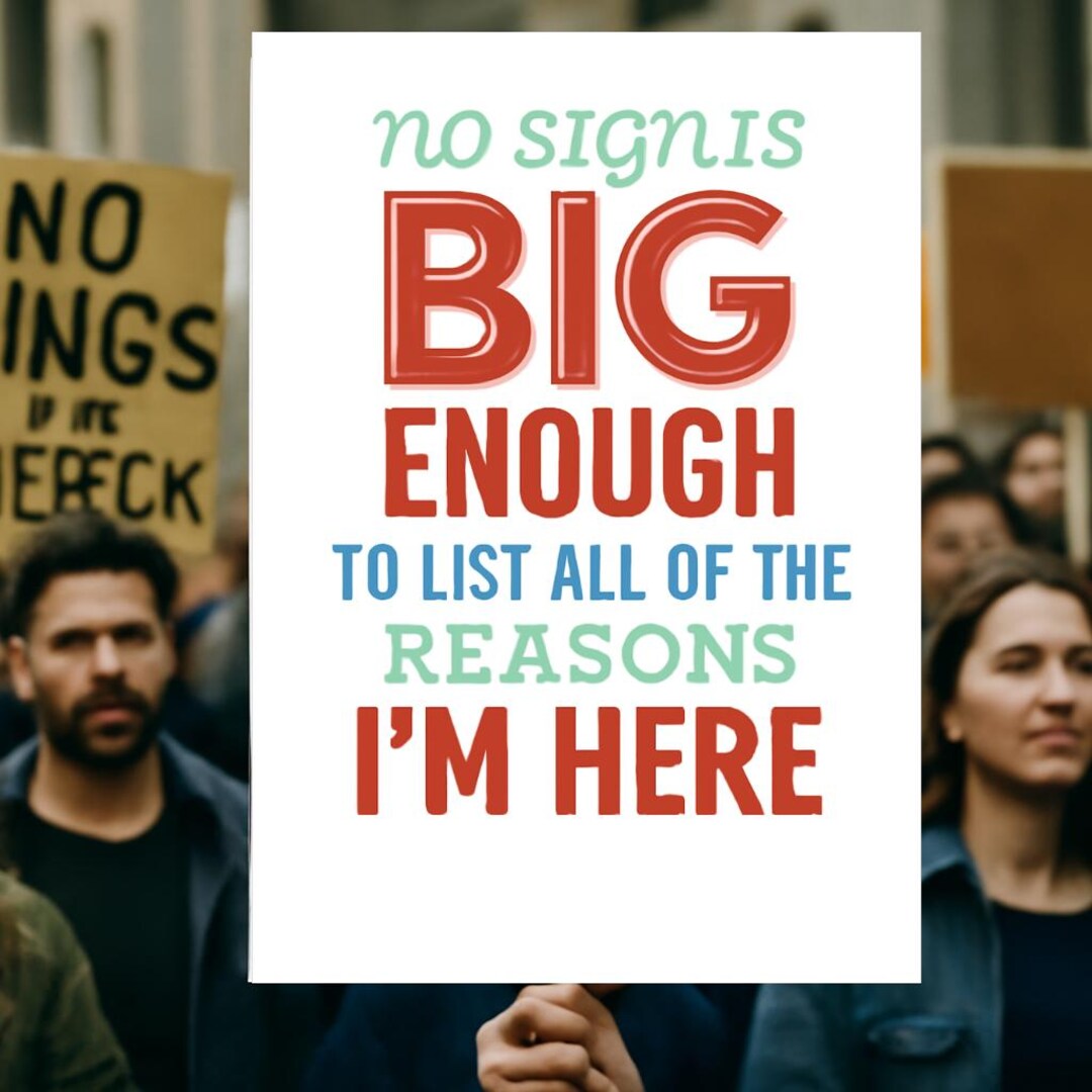 No Kings Rally Protest Sign, Anti Trump Yard Signs, Pro Democracy ...