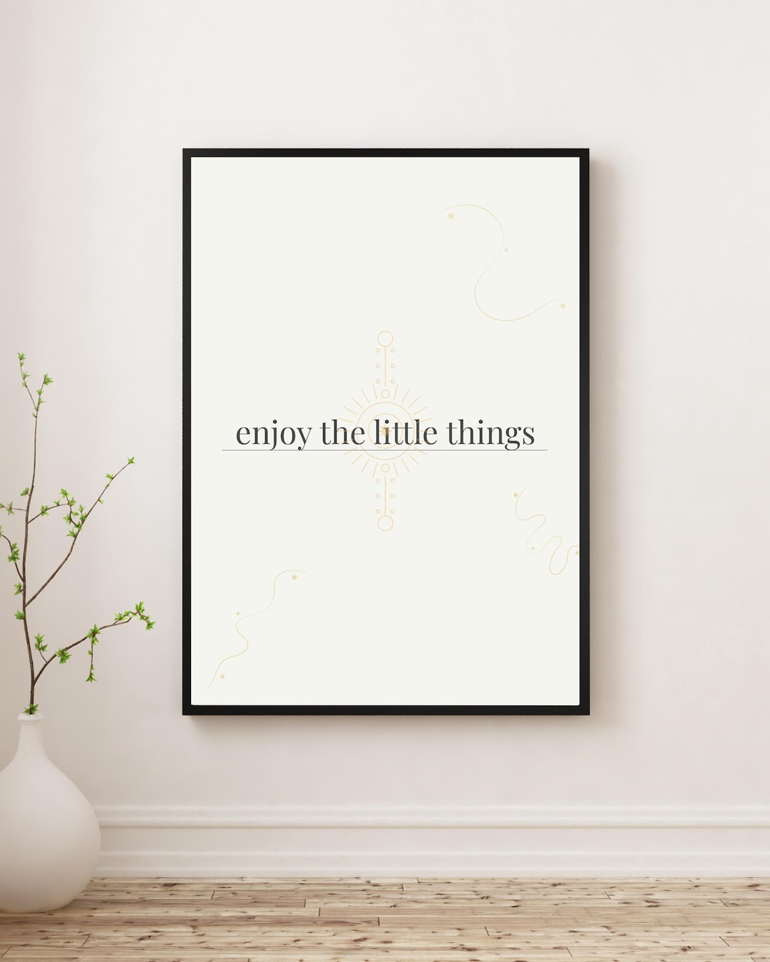 Enjoy the Little Things Printable Wall Art | Minimalist Quote Print ...