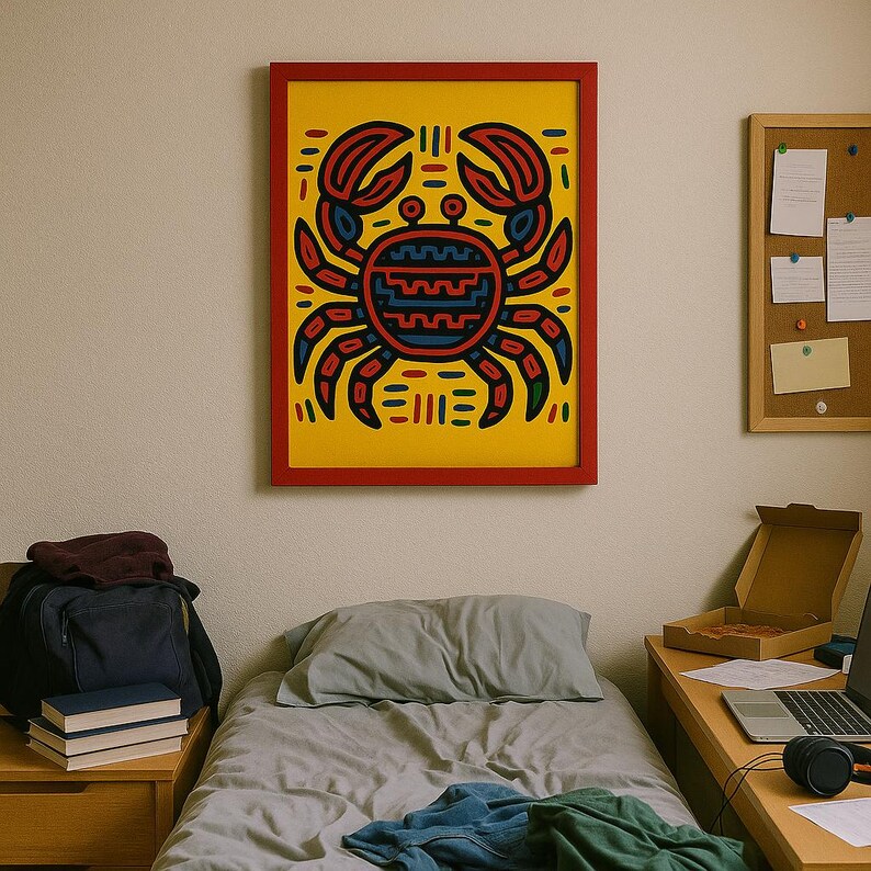 Mola Crab Print: Panama Folk Art Animal Poster (digital Download) - Etsy