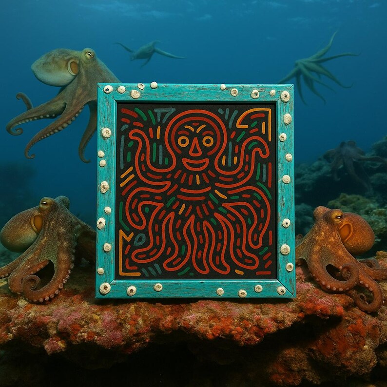 Mola Octopus Art Print: Panama Folk Art Inspired (digital Download) - Etsy