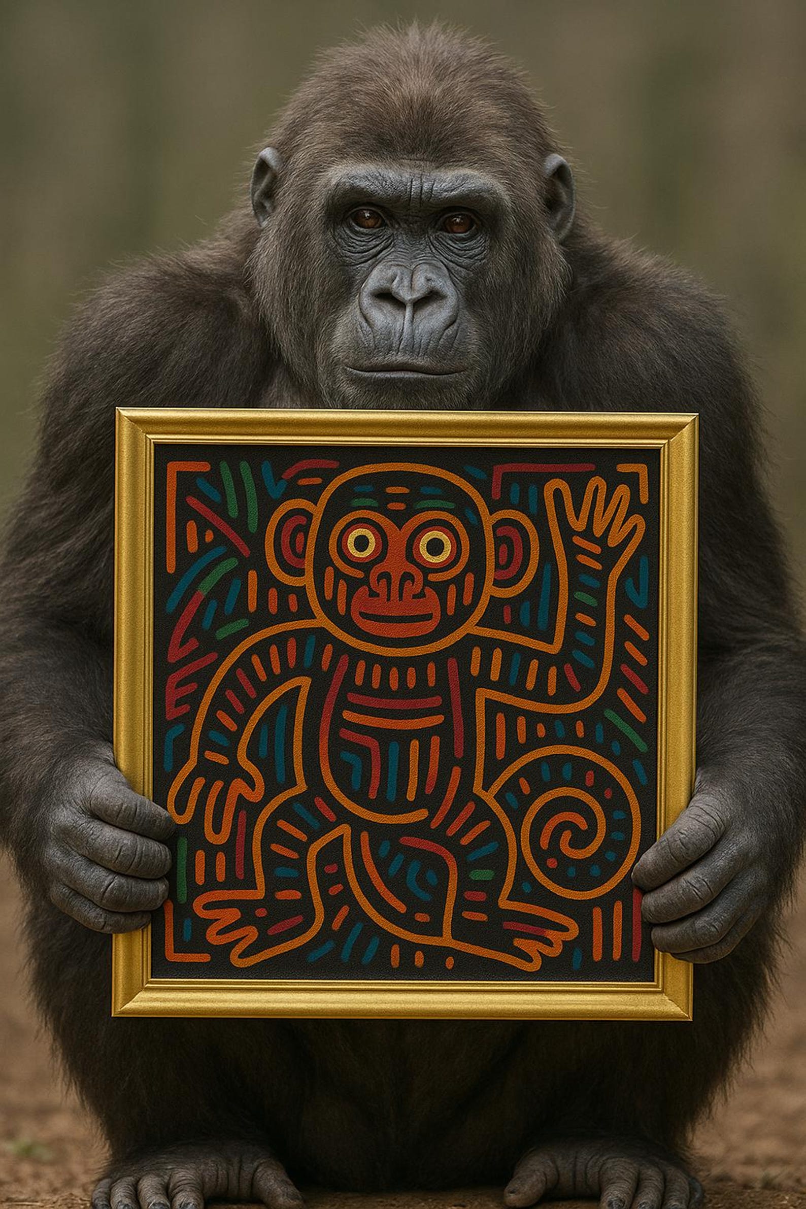 Mola Monkey | Panama Folk Art Inspired | Vibrant Jungle Decor | Digital ...