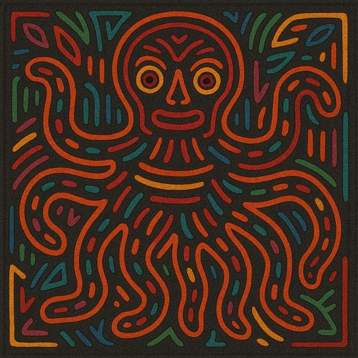 Mola Octopus Art Print: Panama Folk Art Inspired (digital Download) - Etsy