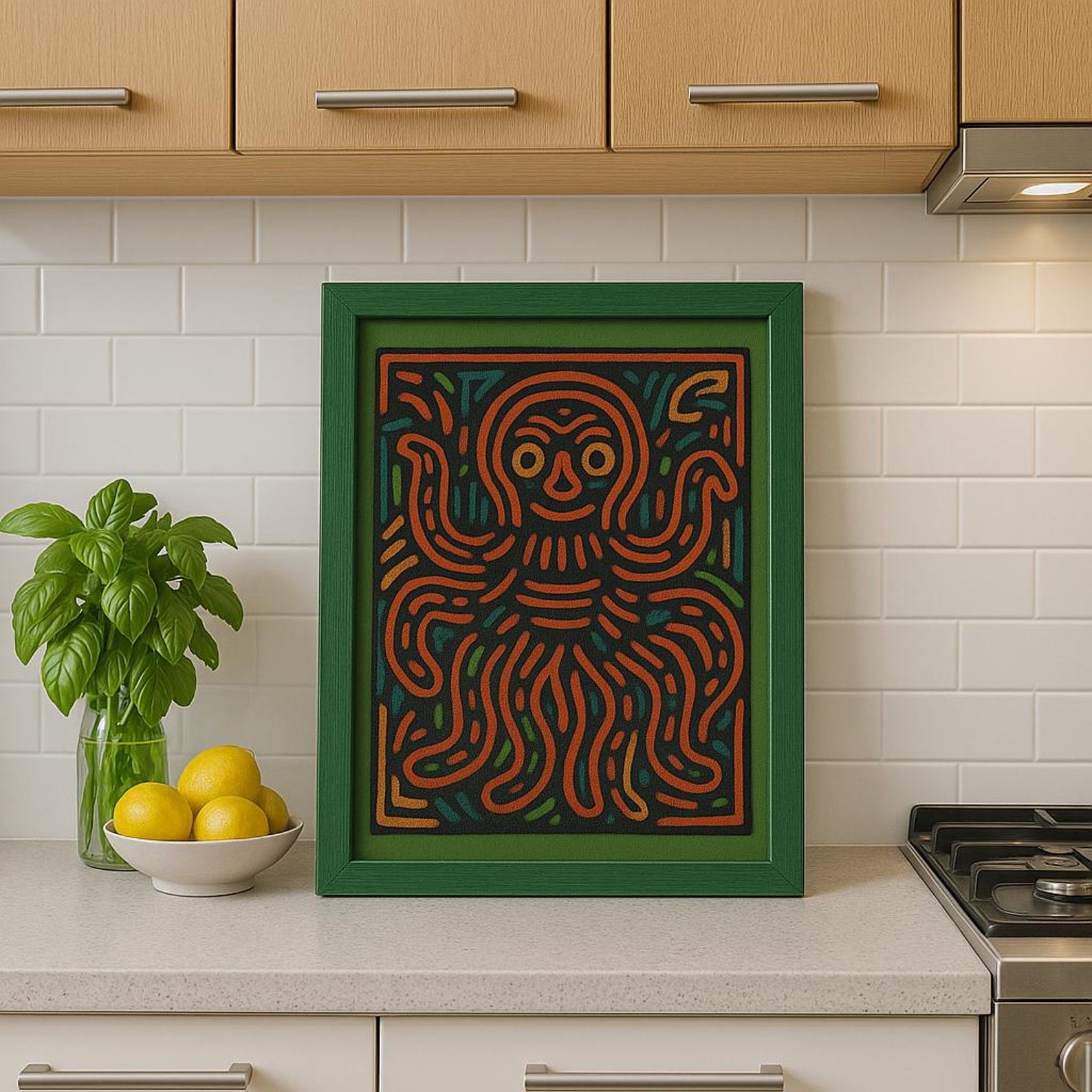 Mola Octopus Art Print: Panama Folk Art Inspired (digital Download) - Etsy
