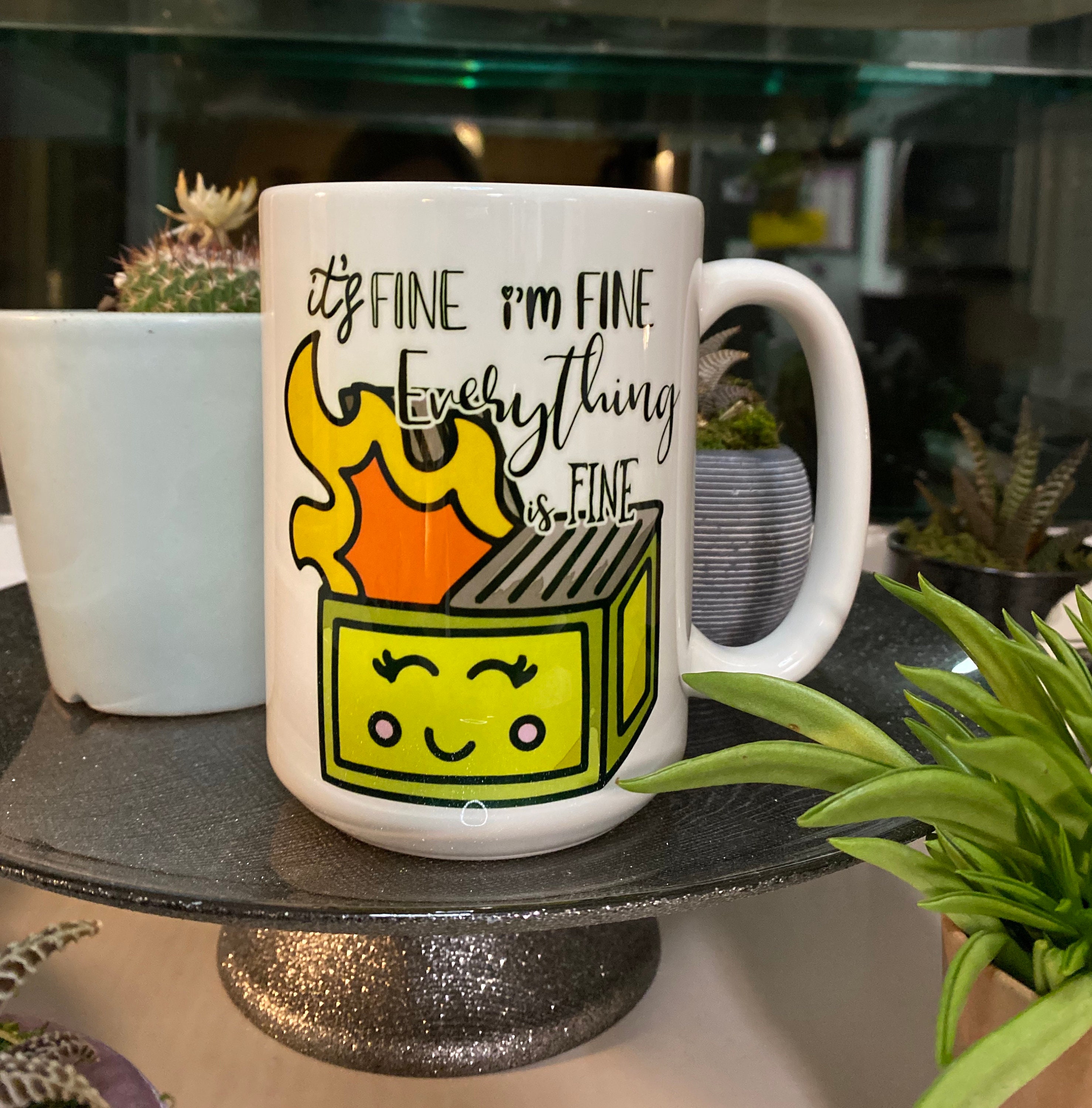 Dumpster Fire / It's fine / Everything is fine / Funny | Etsy