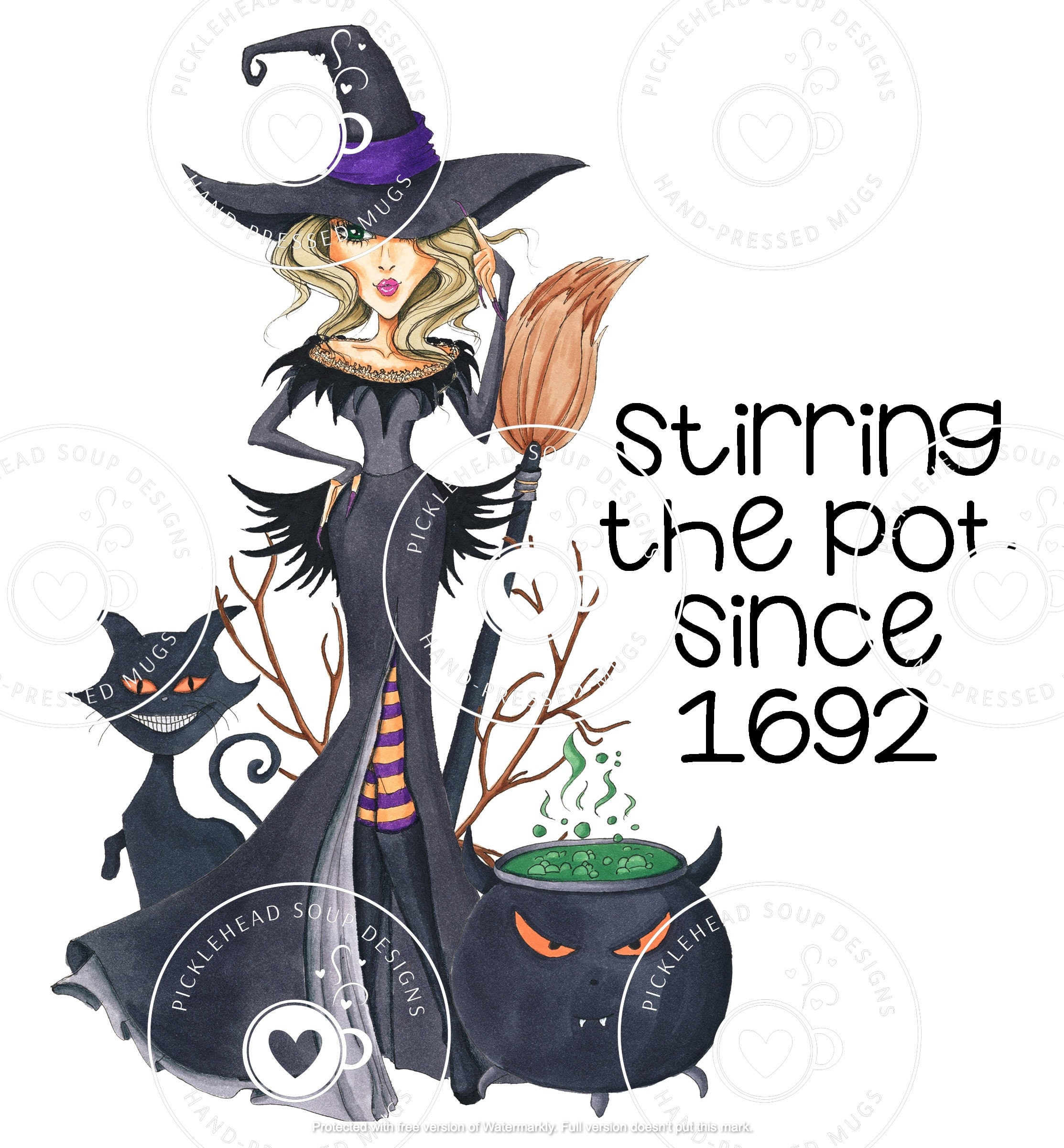 Witch Stirring Pot