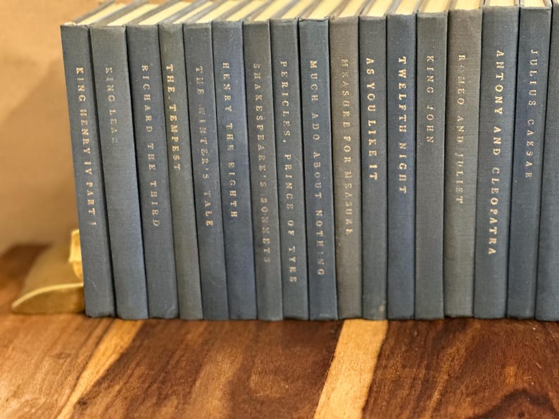The Yale Shakespeare Series: Blue Book Titles Vintage - Etsy
