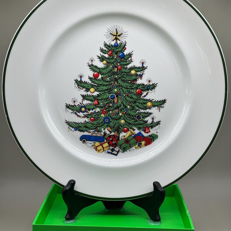 Set Christmas China Plates - Etsy