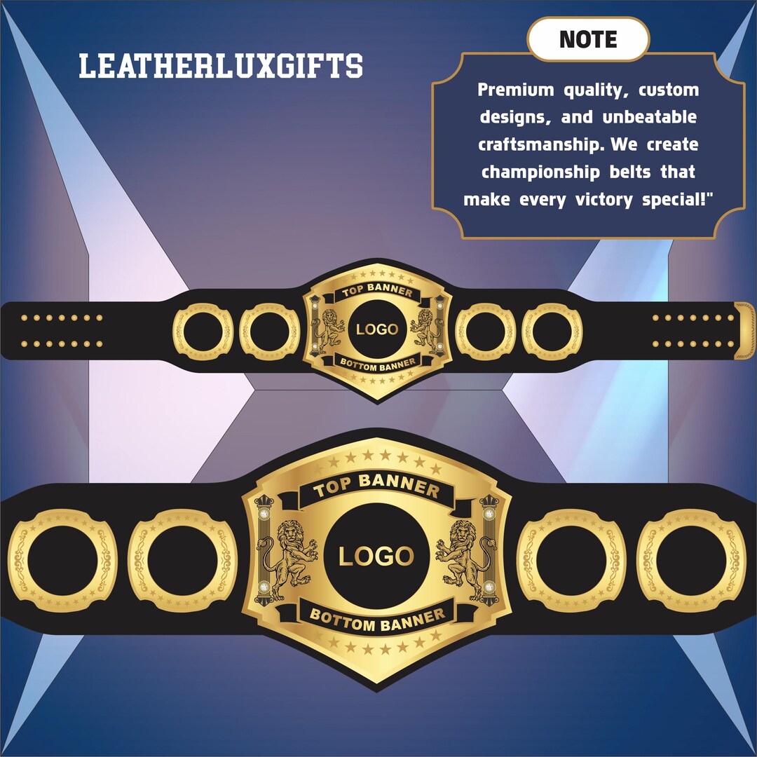 Custom Championship Belts, Make Your Own Belt With Your Logos and Text ...