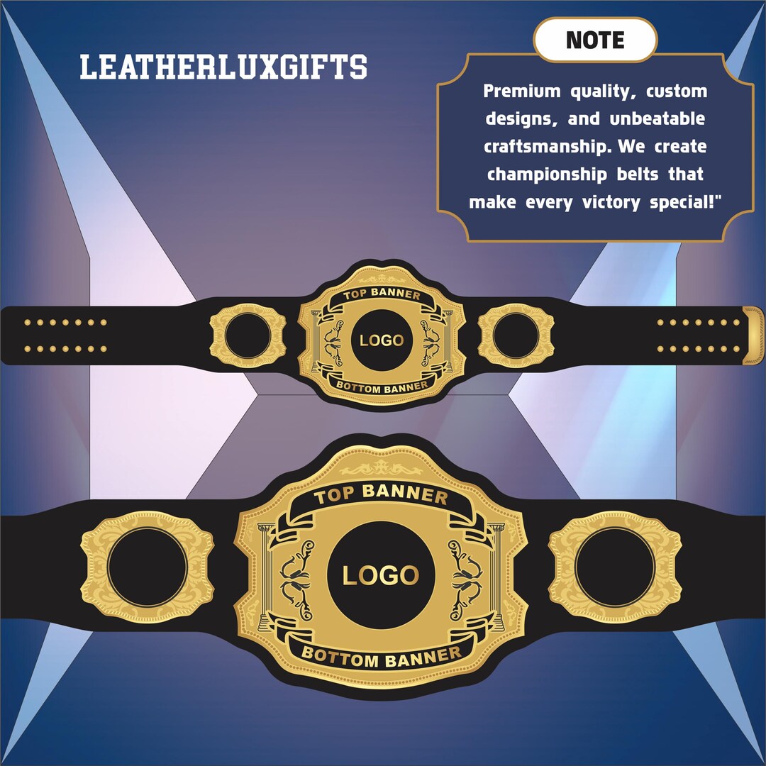 Custom Championship Belts, Make Your Own Belt With Your Logos and Text ...