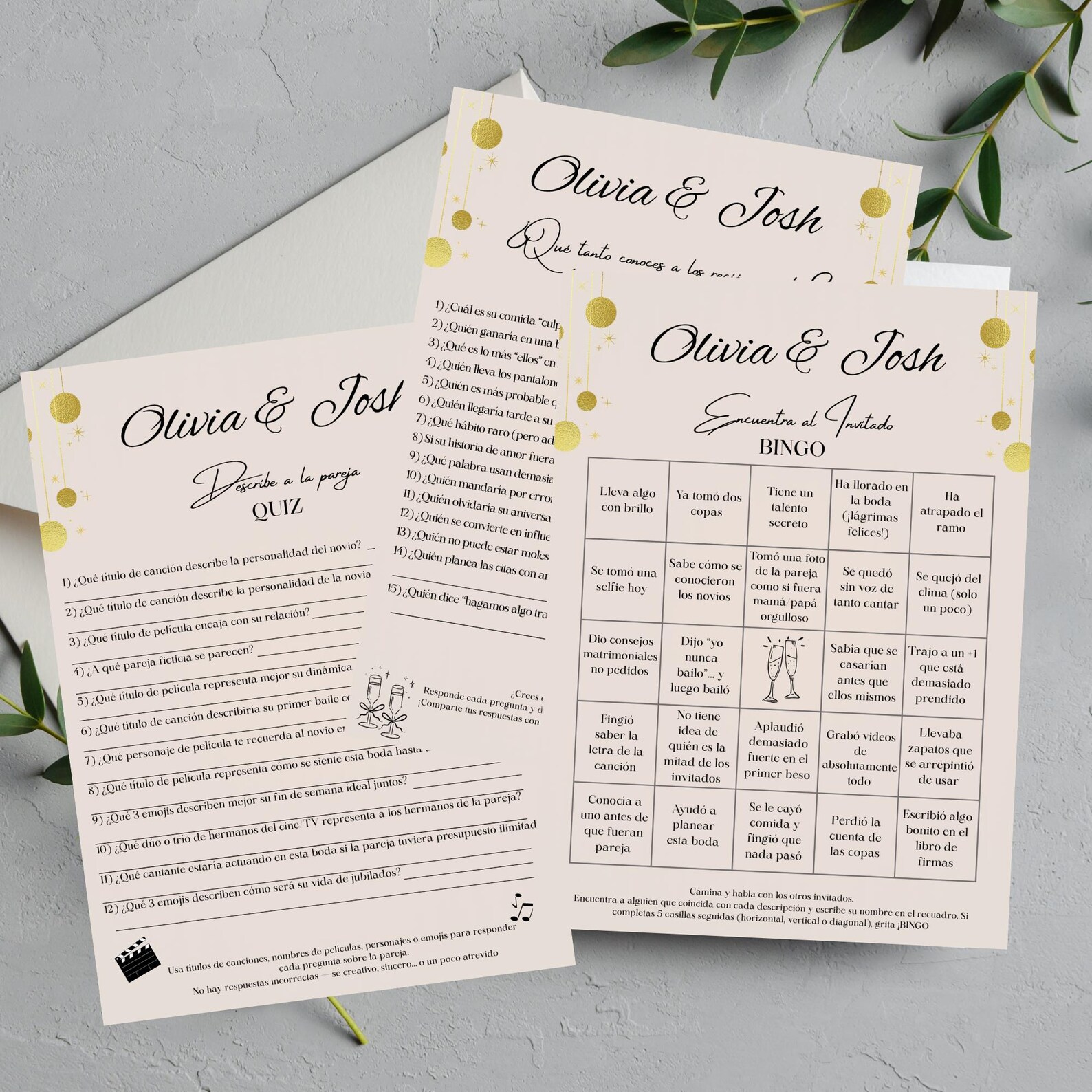 Editable Wedding Activities | Fun Bilingual Games for Guests | Spanish ...