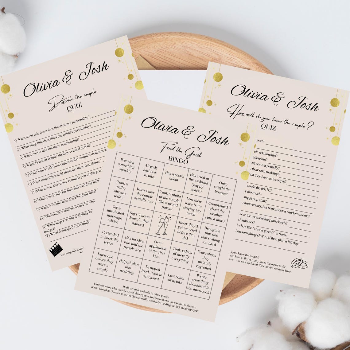 Editable Wedding Activities | Fun Bilingual Games for Guests | Spanish ...