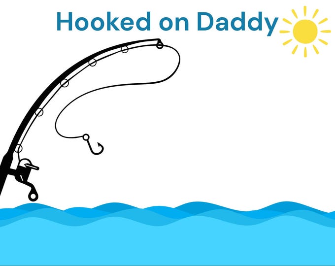 Hooked on Daddy | Father’s Day Handprint Craft – Printable - Etsy