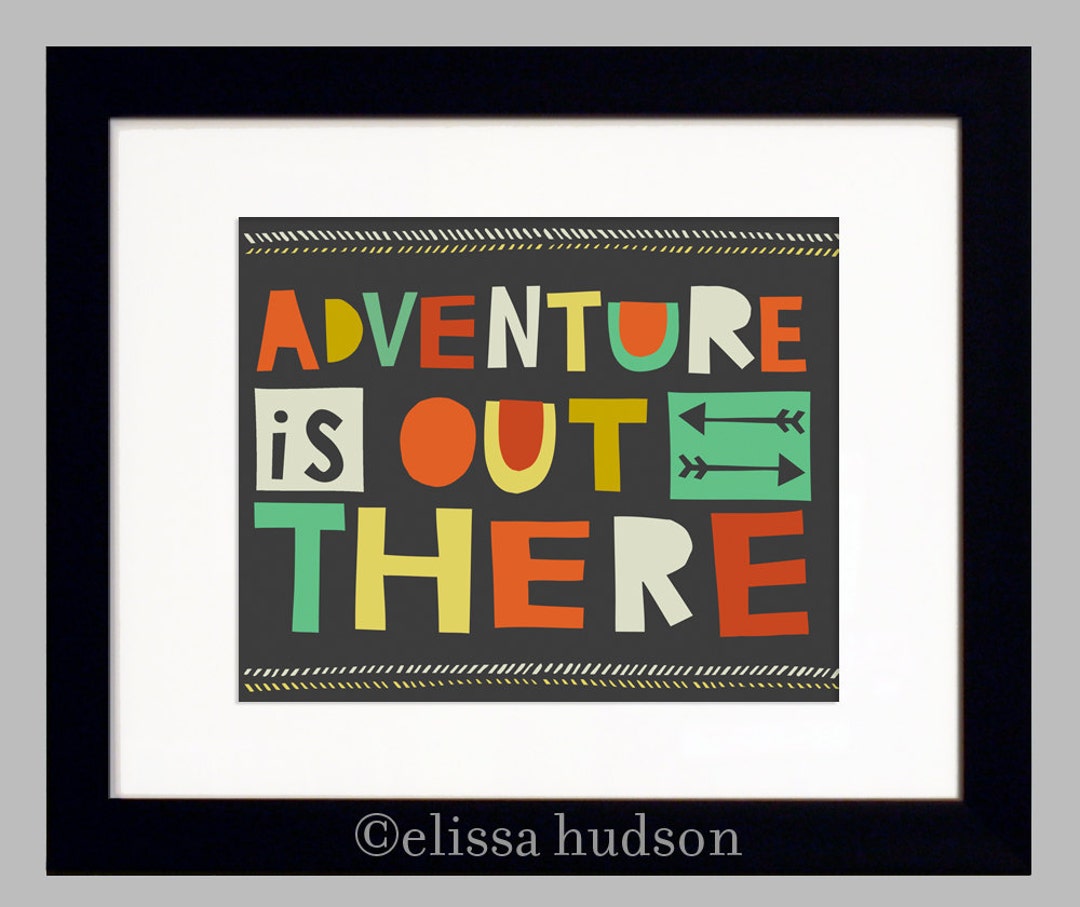 Adventure is Out There Wall Art Print Boy Baby Nursery Decor - Etsy