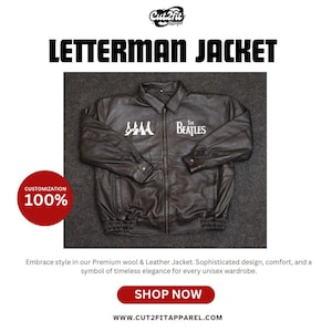 The Beatles Jacket - Premium Full Grain, Sheepskin, Lightweight Leather ...