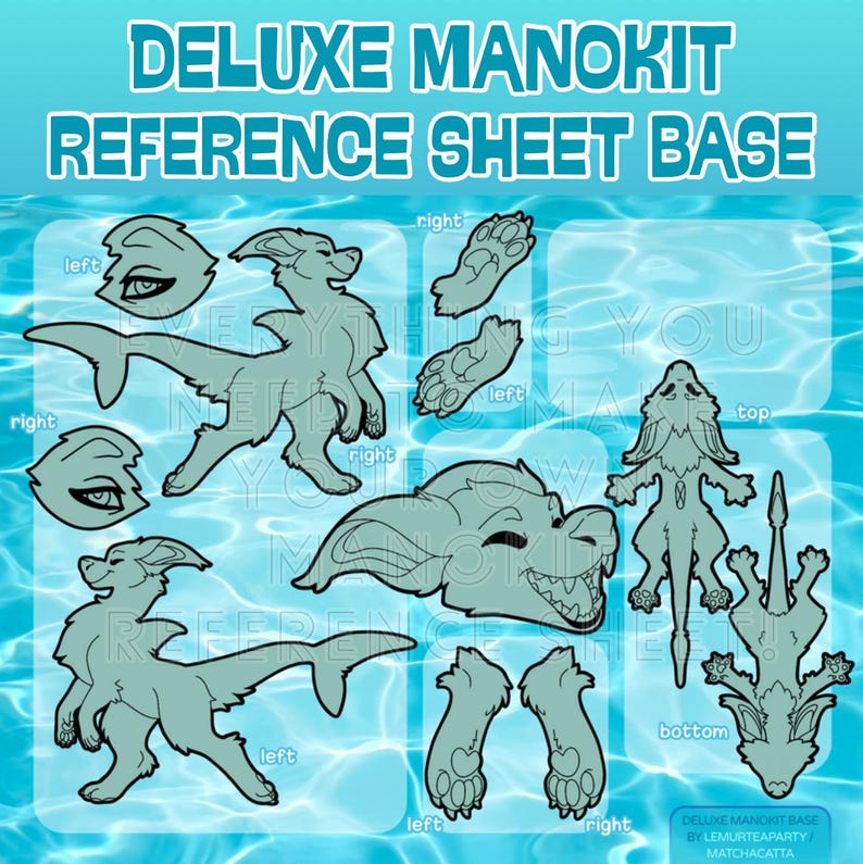 Deluxe Manokit Base || DIY Reference Sheet Art Lines || Color Your Own ...