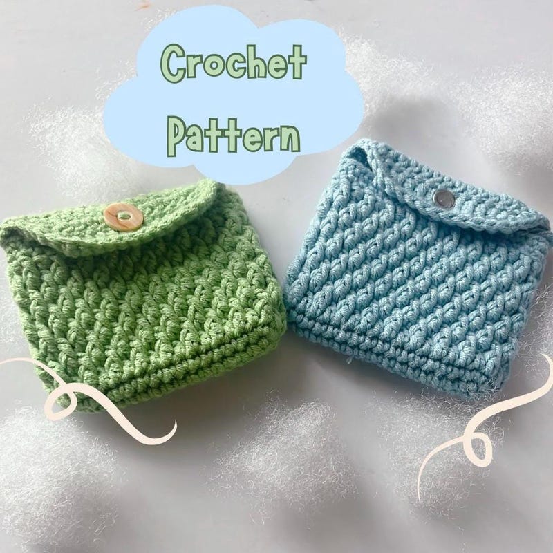 Crochet Card Coin Wallet - Etsy