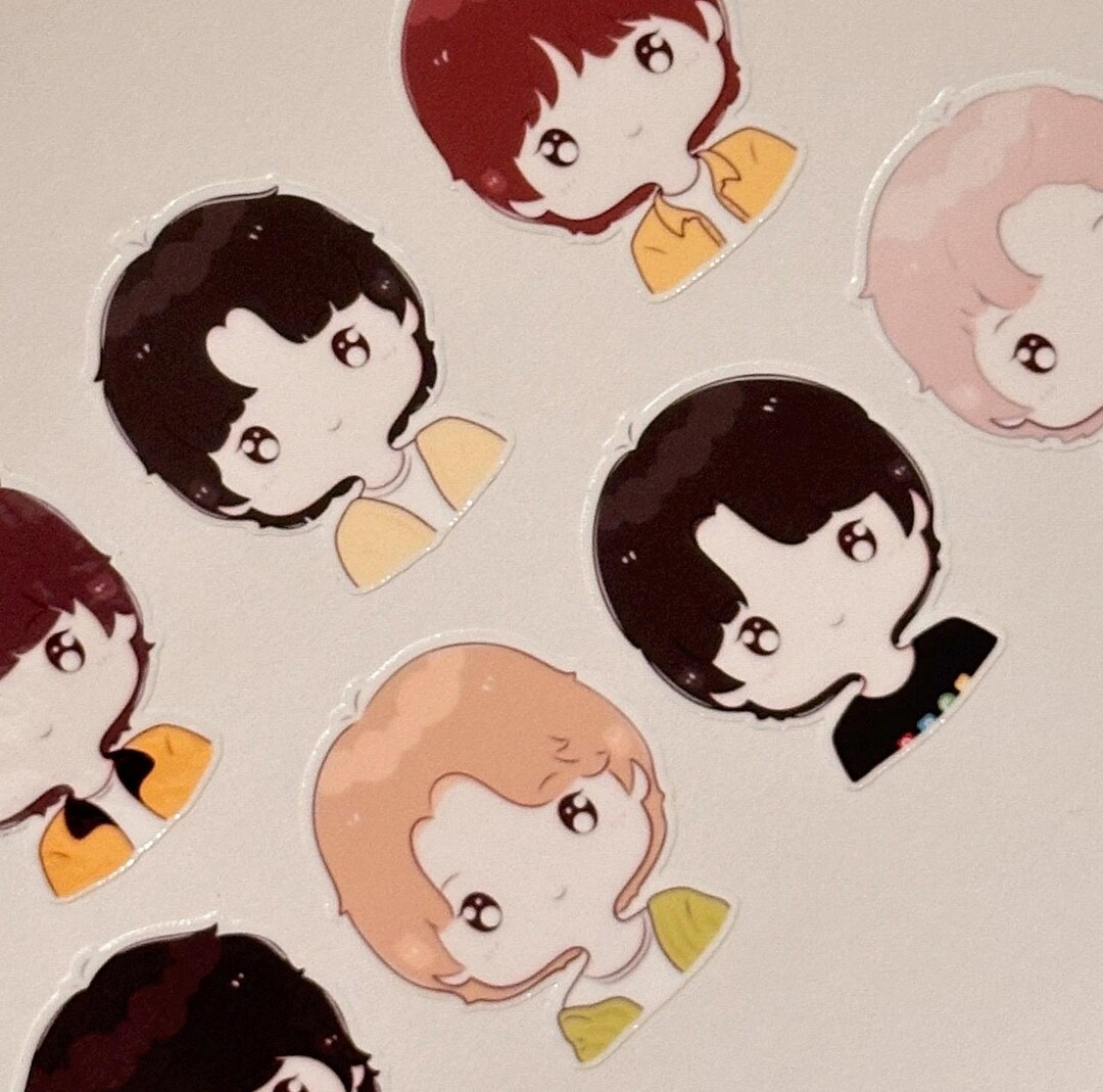 BTS Chibi Sticker Pack | Die Cut Vinyl Decals (7pcs) - Etsy