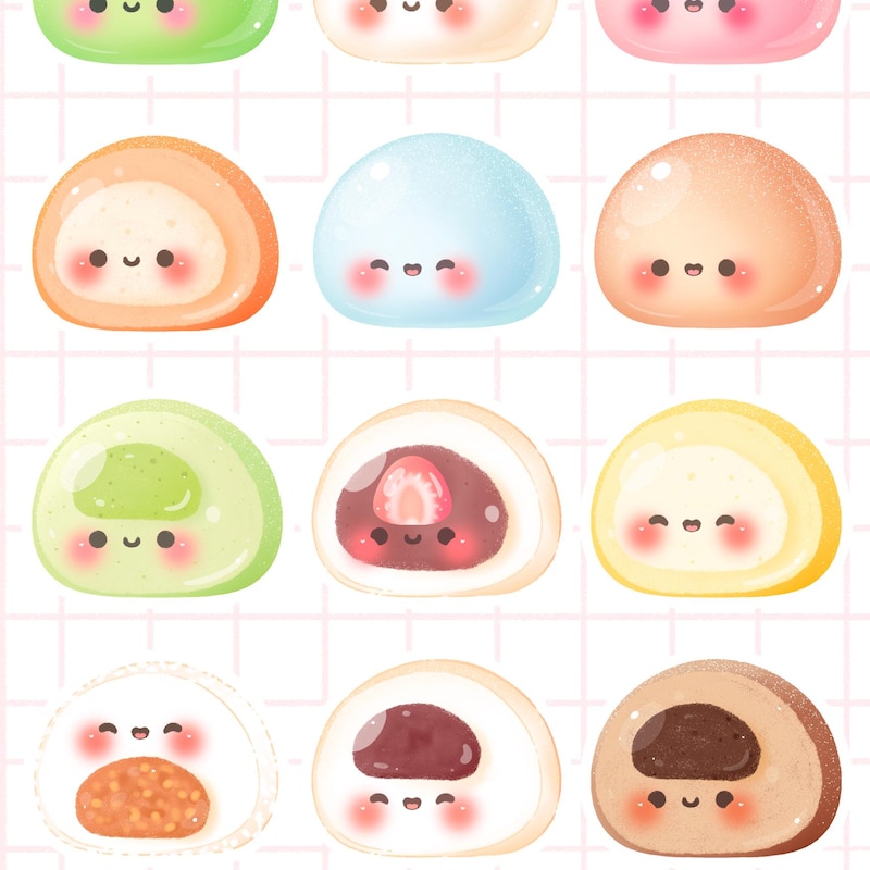 Mochi Sticker - Etsy
