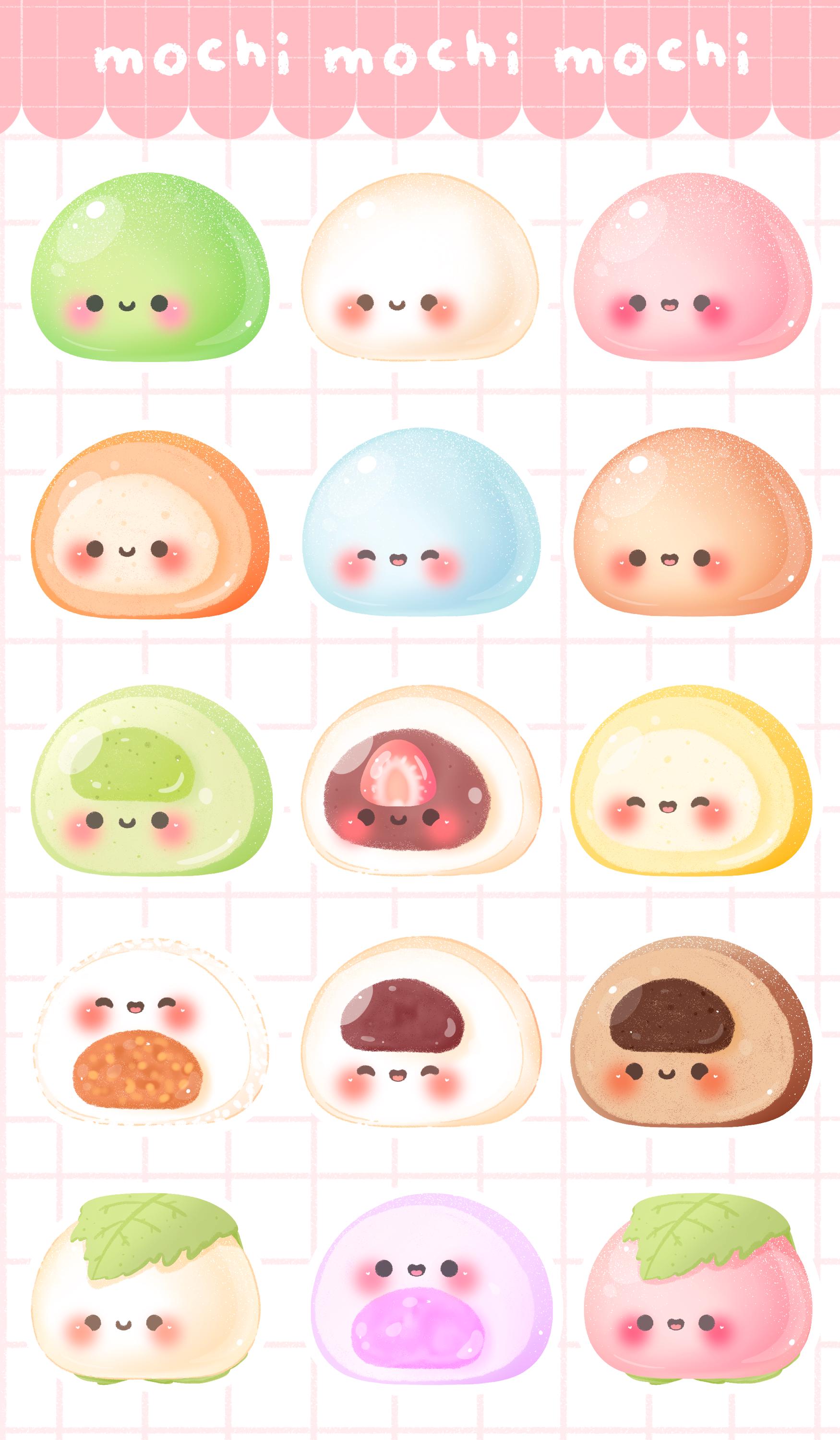 Mochi Mochi | Sticker Sheet | Kiss Cut - Etsy