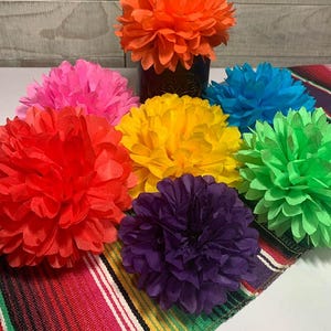 Tissue Paper Flowers. Mexican Fiesta. Paper Pom Pom. Day of the Death ...