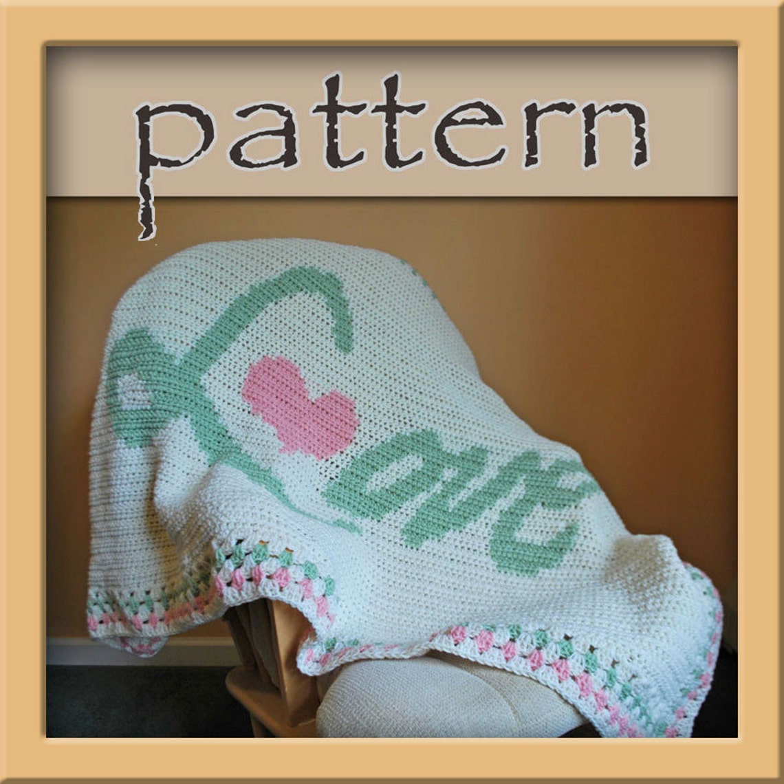 PATTERN Crochet Love Afghan Version 2 PDF No. 112 Instant Download - Etsy