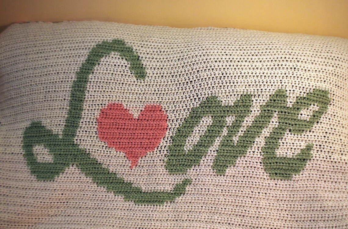 PATTERN Crochet Love Afghan Version 2 PDF No. 112 Instant Download - Etsy