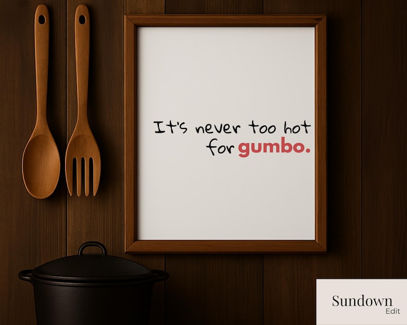 Louisiana Kitchen Wall Art Set – Printable Cajun Quote Decor, Gumbo ...